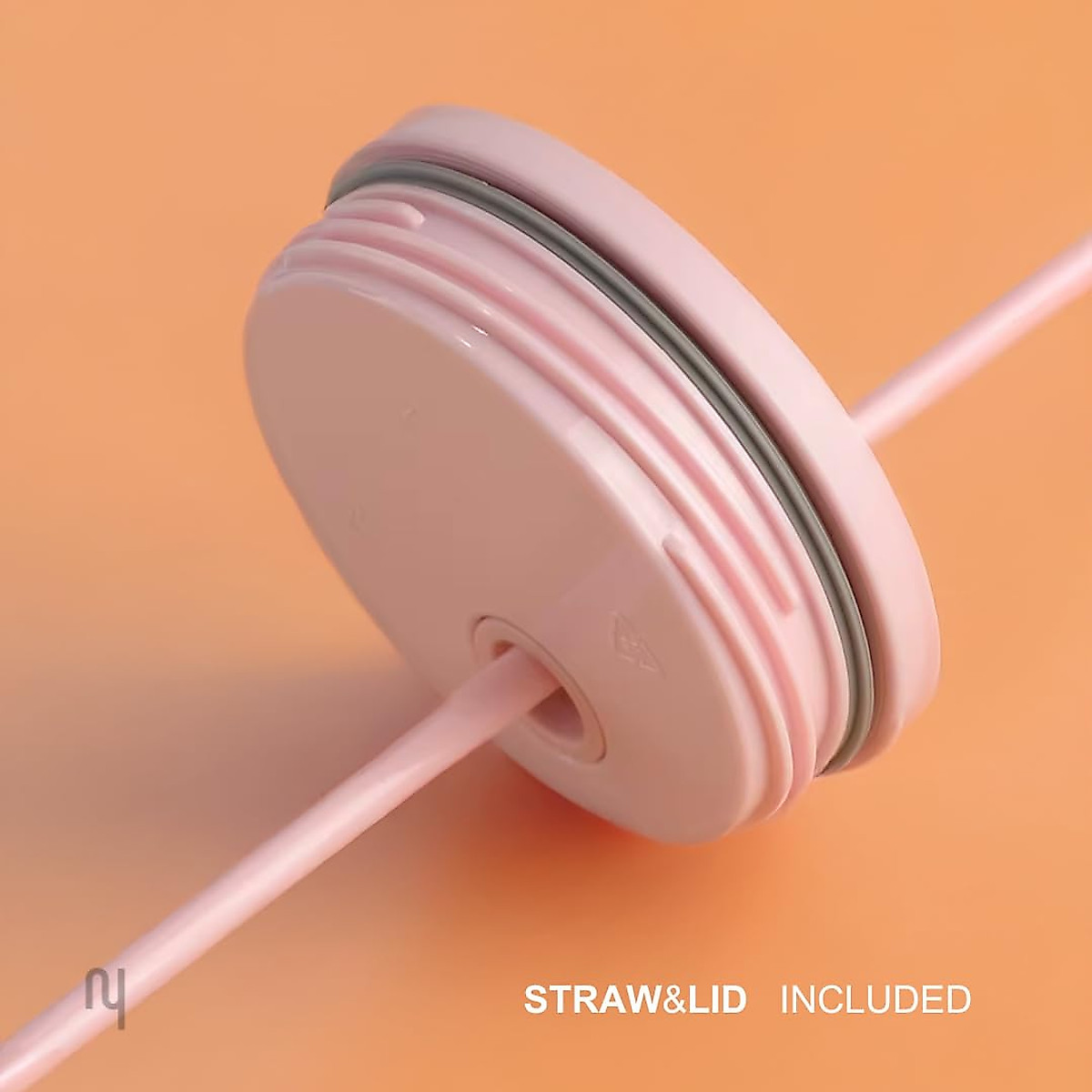 CeylonManel 40oz Stainless Steel Double Wall Vacuum Insulated Sublimation Tumbler with Handle, Straw, Lid Travel Cups in Matte Finish (Baby Pink), Large