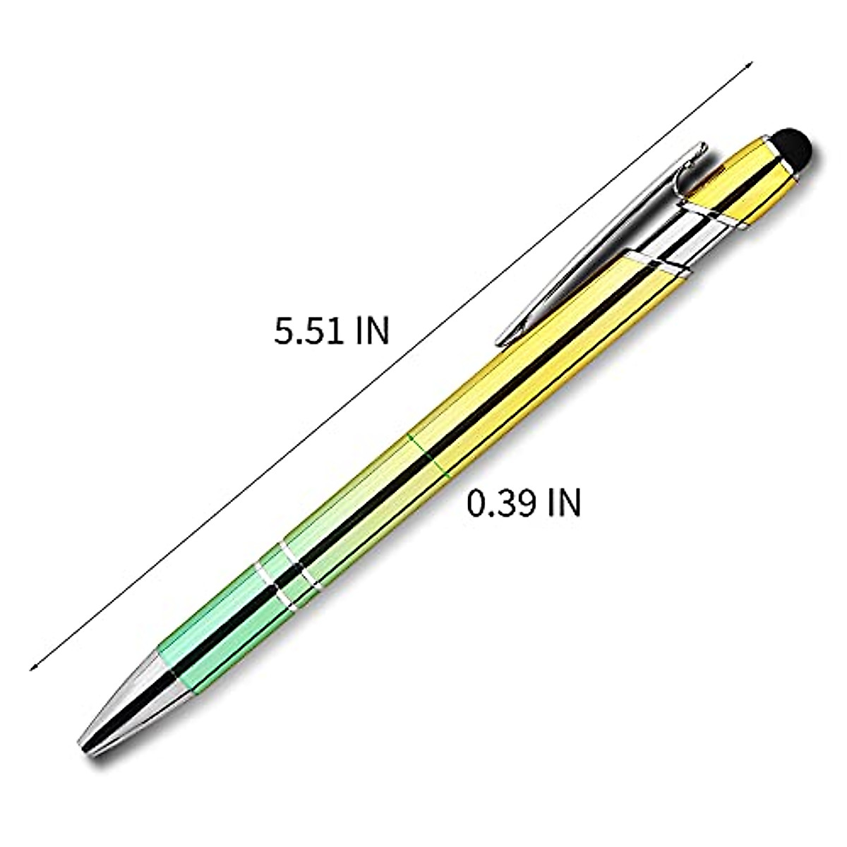 WY WENYUAN Stylus Pen for Touch Screens, Fine Point Smooth Writing Pens, Personalized Flair Colorful Pens Bulk, Black Ink 1.0 mm Journaling Pen, Cute Pens Office Supplies For Women & Men, Note Taking