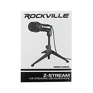 Rockville Z-Stream USB Condenser Computer Microphone YouTube Zoom Podcasting Mic Bundle RockPop Double Screen Recording Mic Pop Filter w/Metal Gooseneck Clamp