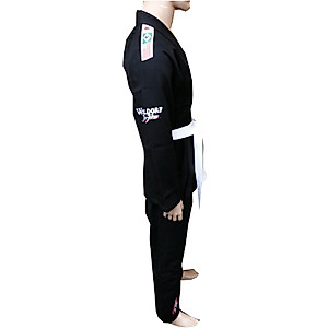 Woldorf USA BJJ GI for Men IBJJF Kimono BJJ Jiujitsu GIS Preshrunk Fabric & Free Belt. Fighting Uniform, Training Uniforms, Ultra Light Weight Uniforms