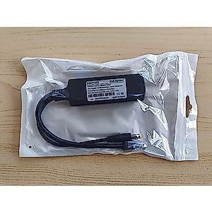 REVODATA Gigabit PoE Splitter 12V 2A Output with IEEE 802.3af/at Standard Compliant 10,100,1000Mbps Power Over Ethernet Splitter Adapter for Security Camera CCTV Surveillance 5.5x2.1mm DC PlugPS5712TG