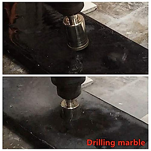 JINGLING 2Pcs 32mm 1 1/4 Inch Diamond Hole Saws Granite Drill Bit Masonry Tools for Stone