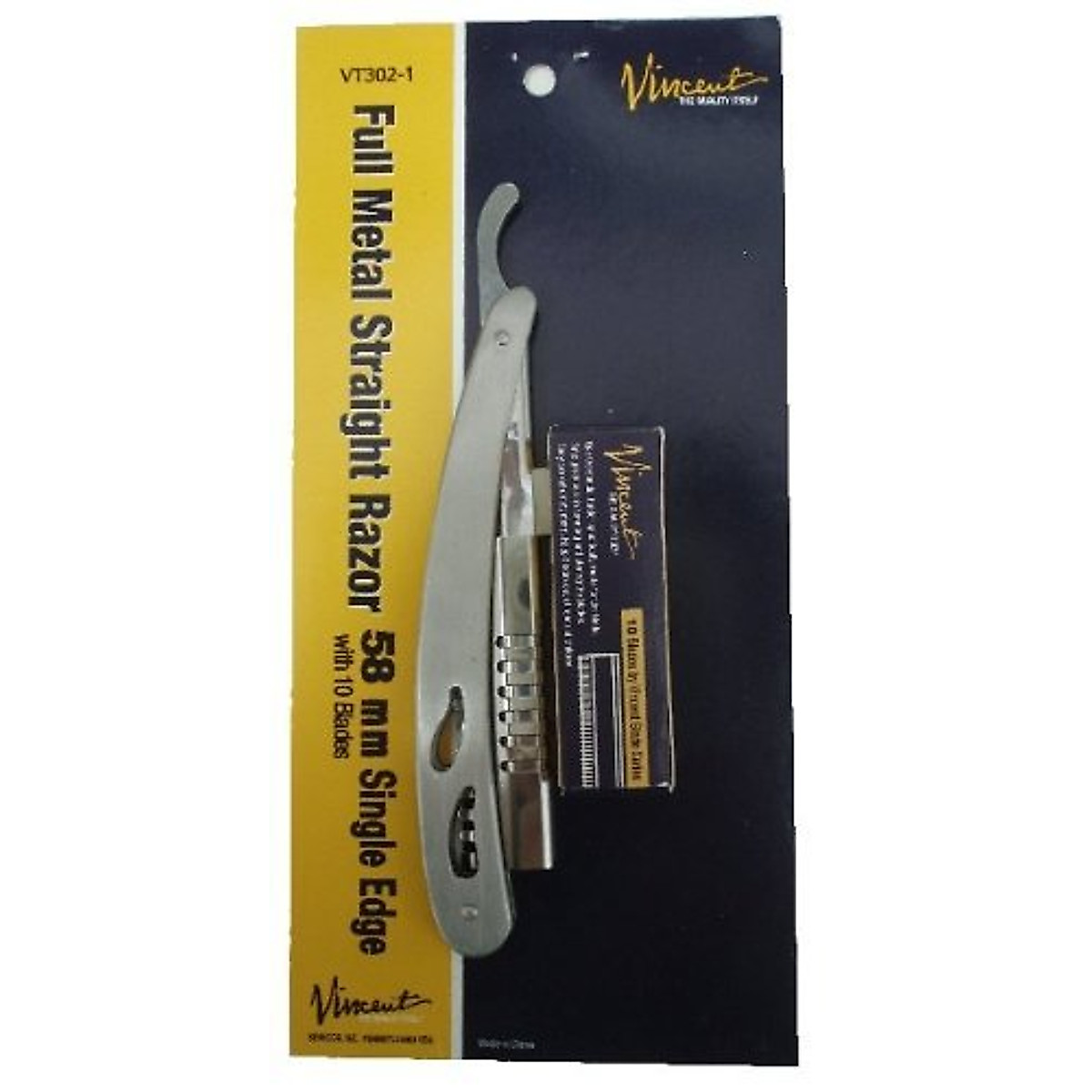 Vincent 58mm Full Metal Single Edge Razor VT302-1