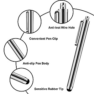 ANYI Stylus Pens for Touch Screens 15 Pcs High Sensitivity Stylus Pen for ipad Capacitive Touch Screen Pen for iPhone Tablets Smartphone