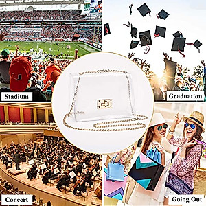 COROMAY Clear Purse for Women, Clear Bag Stadium Approved, Clear Crossbody Bag for Women