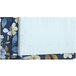 Luvdecor Peel and Stick Boho Wallpaper Removable Wallpaper Renter Friendly Wallpaper for Bedroom Bathroom Leaf Floral Contact Paper for Cabinet Accent Wall Home Decor 17.7 * 118 in