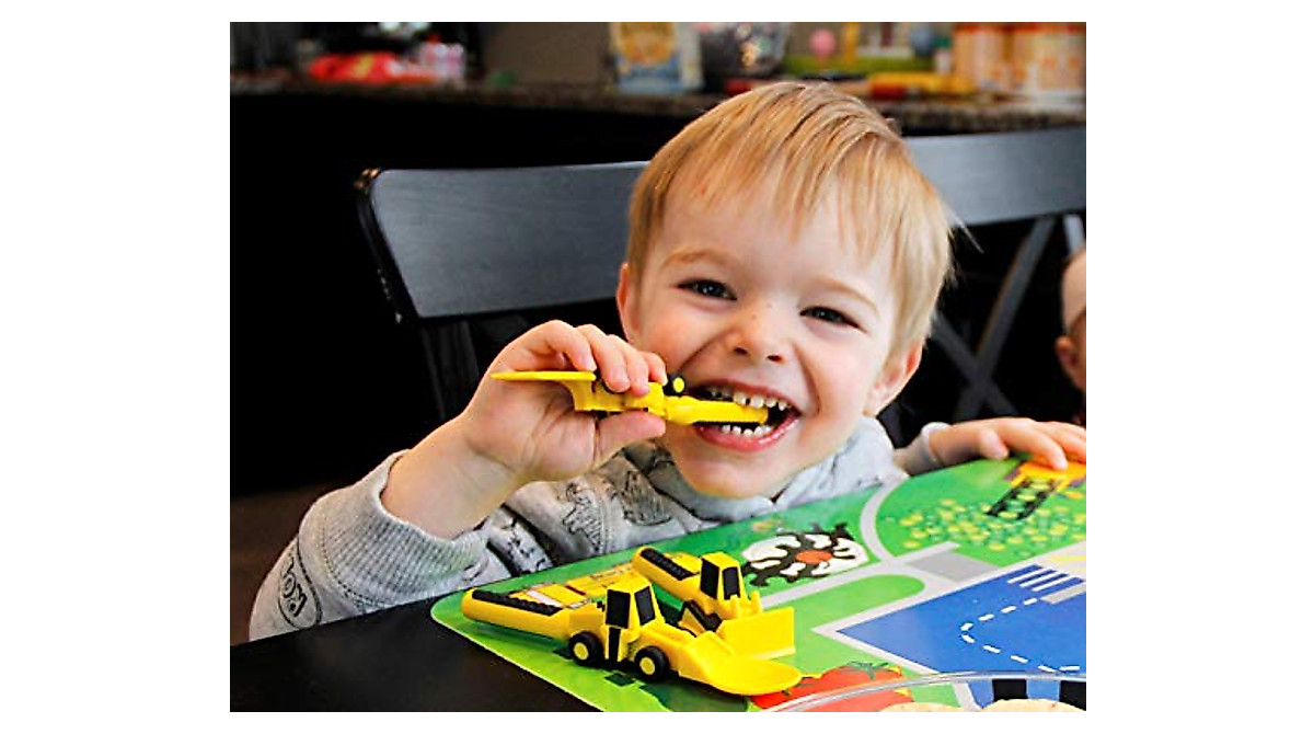 Constructive Eating Made in USA Construction Combo with Utensil Set and ...