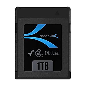 SABRENT Rocket CFX 1TB CFexpress Type B Memory Card R1700MB/s W1500MB/s (CF-XTBT-1TB)
