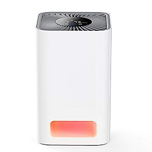 ZHENGXOO Small Air Purifiers with True HEPA Filter For Home Cover Up To 370 sq.ft, CADR:120 with air quality monitoring function to automatically adjust, Model:AM-160 (White)