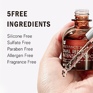 MIZON Snail Repair Intensive Ampoule Snail Mucin with Hyaluronic Acid Vitamin E Adenosine Elasticity Booster Skin Nutrition (30ml 1.01 fl oz)