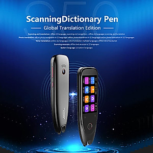 Scan Reader Pen Language Translator Smart Pen OCR Dictionary Scanner Real-time Translation Learning & Education Assistant with LCD Touchscreen Camera Support 112 Languages for Travel & Business