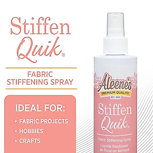 Aleene's 15581 Stiffen-Quick Fabric Stiffening Spray 8oz,Original Version