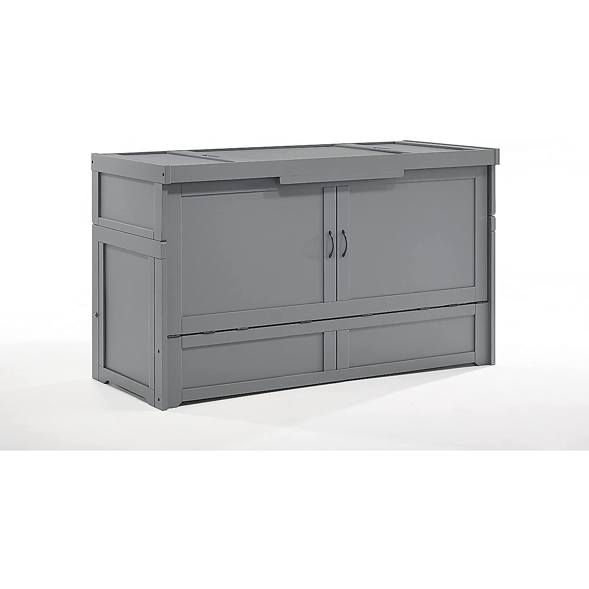 Night & Day Murphy Cube Cabinet Chest Bed (Queen, Gray)