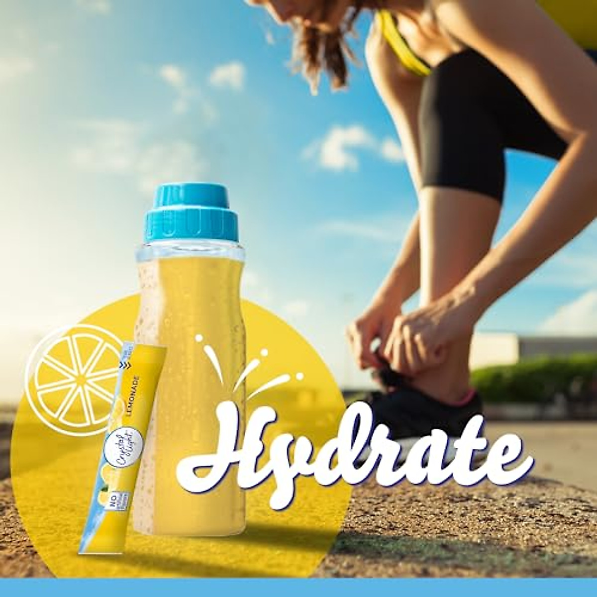 Crystal Light Sugar-Free Lemonade On-The-Go Powdered Drink Mix 120 Count