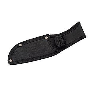 Szco Supplies 8.5” Black Finished Full tang Fixed Blade Saw Back Tracker Survivor Knife With Sheath