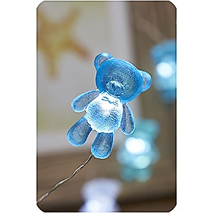 U.I STATION Teddy Bear Decor String Lights, Fairy Theme Decorations Lights for Party Decorations, 8.5ft 20 LEDs with Battery & USB Plug in for Christmas Bathroom Bedroom Camping Wedding Birthday Gift