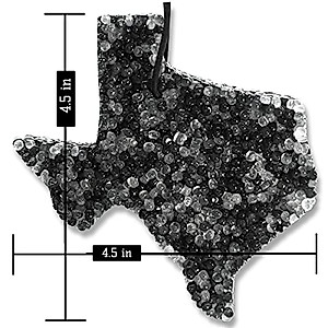 Icy Black Scented Freshies 1 Black and White Texas State, Lone Star Candles and More’s Original Fragrance, Uniquely Masculine and Earthy, Air Freshener, Car Freshener Premium Aroma Beads, USA Made