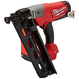 Milwaukee M18 Fuel Lithium-Ion Brushless Cordless 16-Gauge Angled Finish Nailer Kit 2472-21Ct