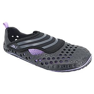 JBU by Jambu Women's Waterfall Water Ready Shoe, Black/Lavender, 6