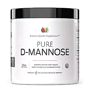 Pure D-Mannose Powder Supplement - Bulk D-Mannose 10oz (283 g) 120 Servings for UTI, Bladder, & Urinary Tract Health
