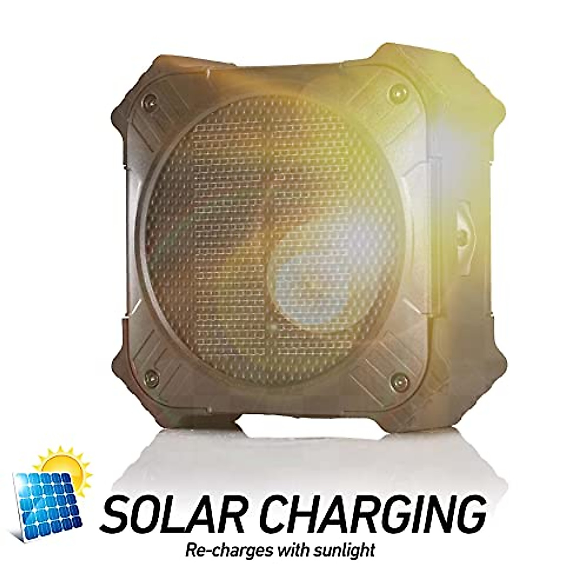 Braxus Solar Bluetooth Speaker, Golf Cart Bluetooth Portable Speaker, TWS, 5w, 30+ Hours Playtime/Outdoor Portable Speaker Solar Charger IPX6 Waterproof Bluetooth Speaker