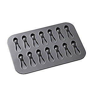Chicago Metallic Professional 14-Cup Cookie Dunker Pan, 15.75-Inch-by-11.25-Inch
