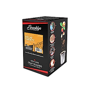 Brooklyn Beans Coffee for Keurig Coffee Pods Compatible with 2.0 K-Cup Brewers, Assorted Decaf Variety Pack, 40 Count (Pack of 1), BB DV40