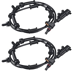 WMPHE 2 Pcs ABS Wheel Speed Sensor Compatible with Jeep Wrangler 3.6L 3.8L 2007 2008 2009 2010 2011 2012 2013 2014 2015 2016 2017, Replacement for 68003281AC 68003281AA, Front Left & Right ABS Sensors