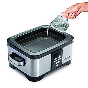 Hamilton Beach Professional Sous Vide Water Oven & Slow Cooker, 6 Quart Programmable, Stainless Steel (33970)
