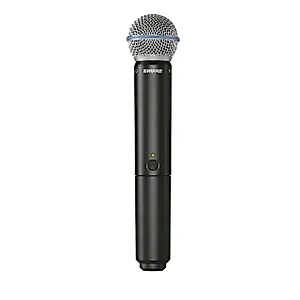 Shure BLX24R/B58 Wireless Microphone System - 14-Hour Battery Life, 300 ft Range, UHF | BETA 58A Handheld Vocal Mic, Single Channel Rack Mount Receiver | H9 Band (BLX24R/B58-H9)