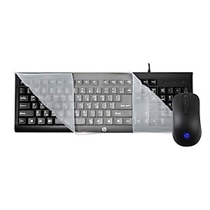 TULGIGS Gaming Wire Keyboard + Mouse + Keyskin, Silicon Keyboard Cover