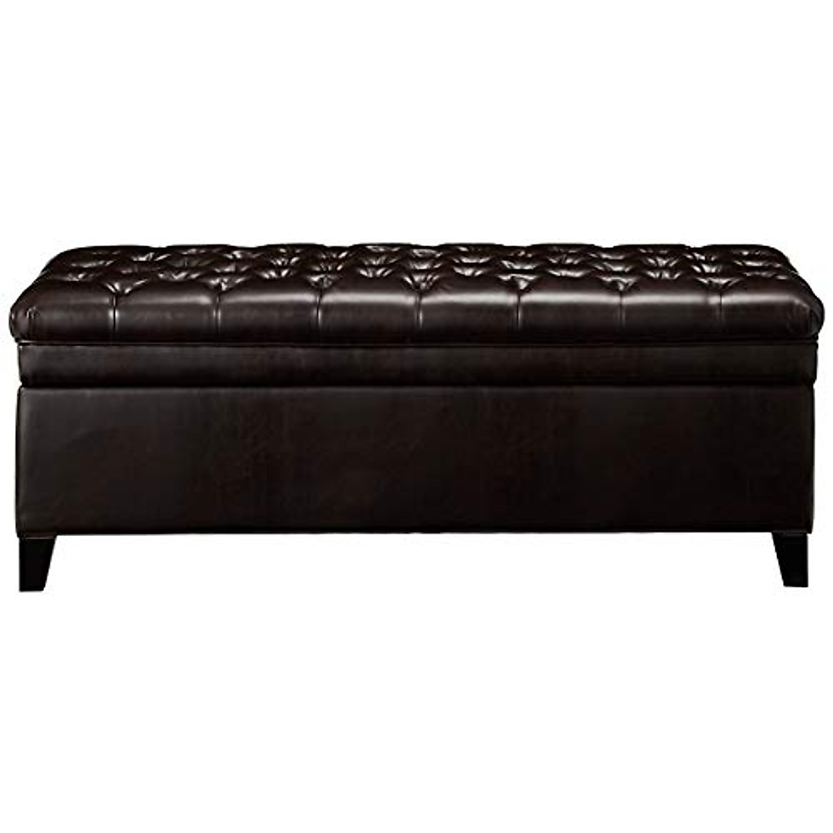 Christopher Knight Home Juliana PU Storage Ottoman, Brown