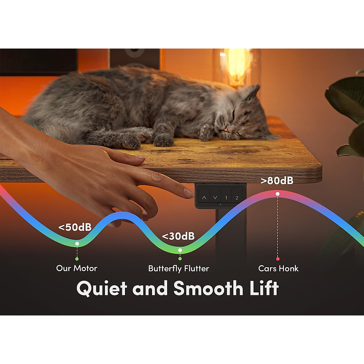 FEZIBO Electric Standing Desk, 40 x 24 Inches Height Adjustable Stand up Desk, Sit Stand Home Office Desk, Computer Desk, Black