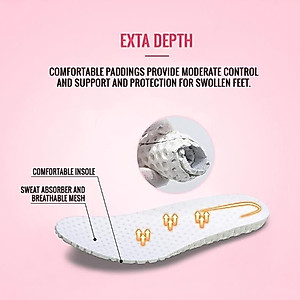 Kapley Azfleek Shoes, Azfleek Women Comfortable Air Cushion Slip-On Orthopedic Walking Sandals (Dark Blue, Adult, Women, Numeric_8, Numeric, us_Footwear_Size_System, Medium)