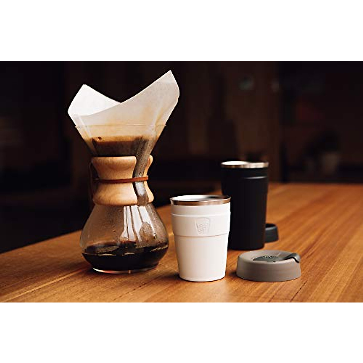 KeepCup Thermal Reusable Stainless Steel Coffee Mug | Travel Cup with Insulated Lid, Vacuum Seal, Lightweight Tumbler | Large | 16oz | Saskatoon