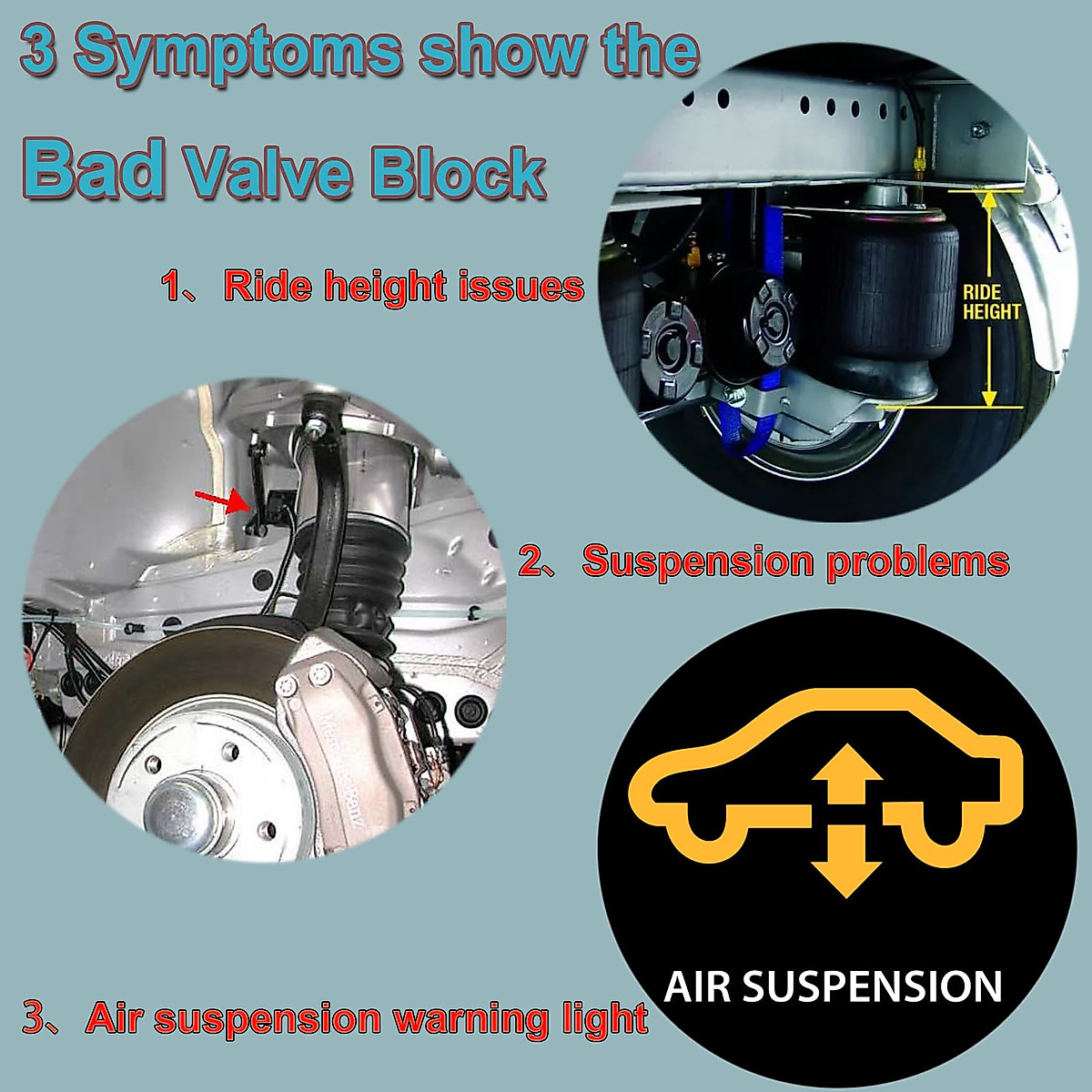 Ensun 2113200158 Air Suspension Control Valve Block Air Supply replacement for Mercedes CLS500 CLS550 E320 E350 E500 E55 E63 AMG