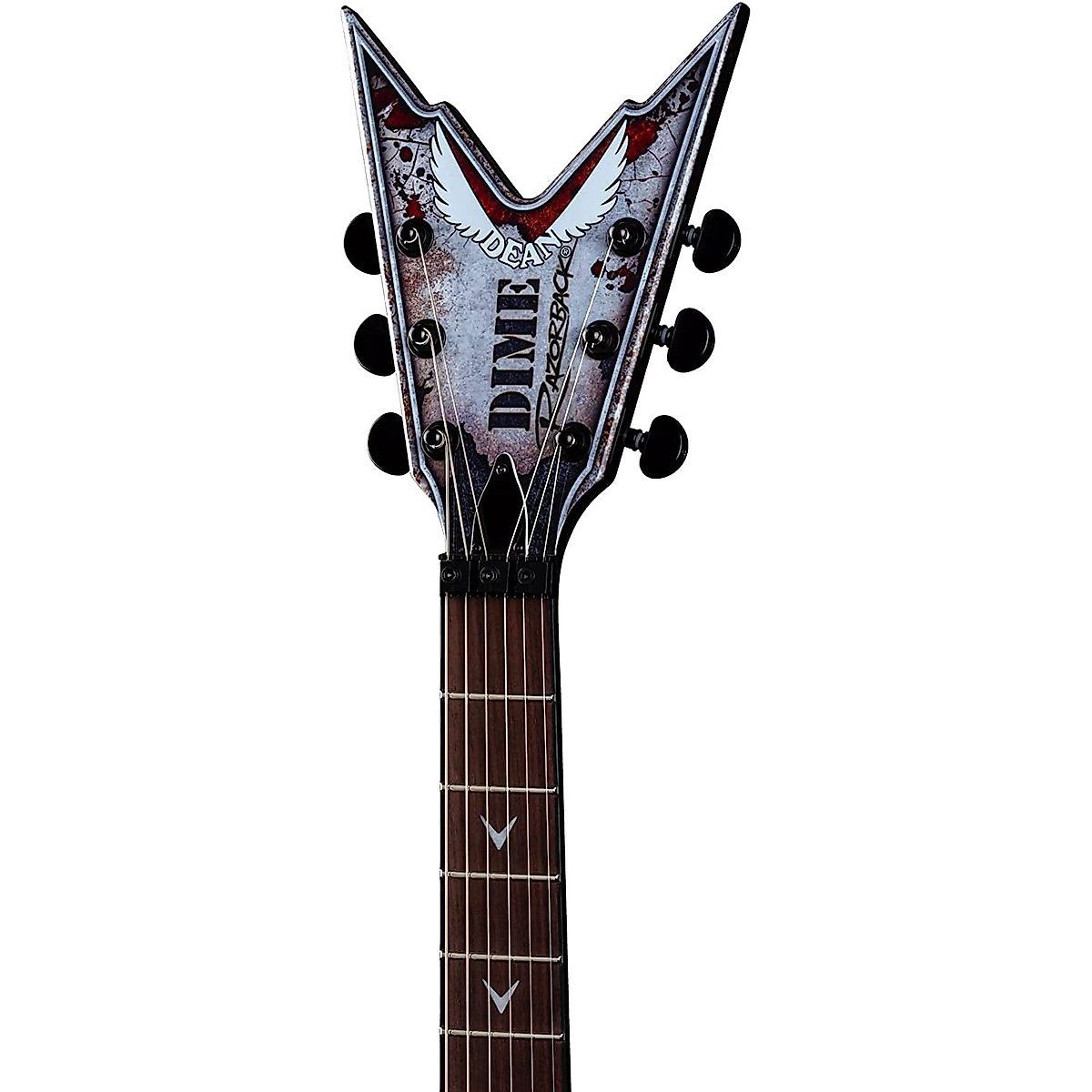 Dean Razorback Rust Electric Guitar with Case Custom Graphic, RZR RUST