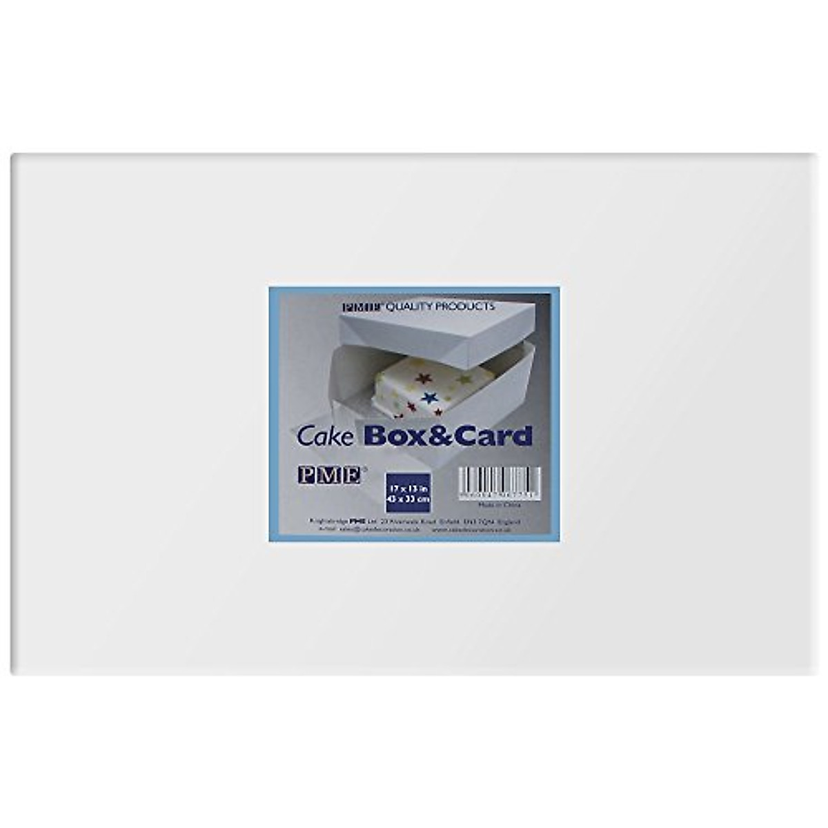 PME CBO904 Oblong Cake Box 17 x 13-Inch / 43 x 33 cm, White