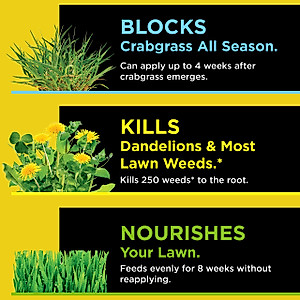 Preen, 21-64190, One Lawncare Weed & Feed - 9 lb bag covers 2500 sq ft