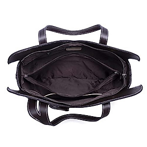 YHOK Designer Ladies Genuine Leather Handbags And Hobo Purses For Women Satchel Flower Handbag Shoulder Bags (A-Retro Red)