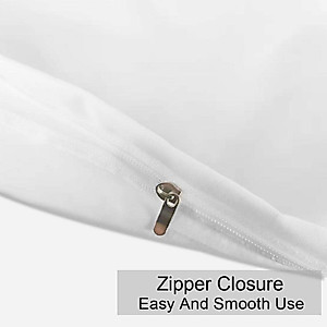 Decorative 5PC Two Tone Pinch Pleated Corner Ruffle Frilled Duvet Cover Set with Zipper, 100% Egyptian Cotton, 400 Thread Count - White/Black Solid, Oversize Queen Size.