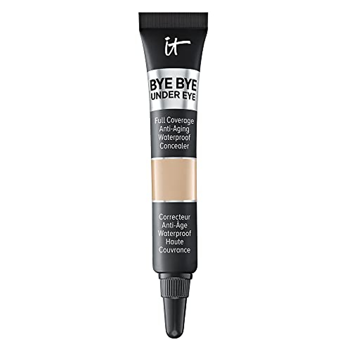 IT Cosmetics Bye Bye Under Eye Full Coverage Concealer - for Dark Circles, Fine Lines, Redness & Discoloration - Waterproof - Anti-Aging - Natural Finish – 13.0 Light Natural (N), 0.11 fl oz