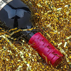 Caleihd 150g Shredded Paper Filler Crinkle Cut Paper Grass For Gift Boxes, Easter Baskets, Gift Wrapping & Basket Filling Gold