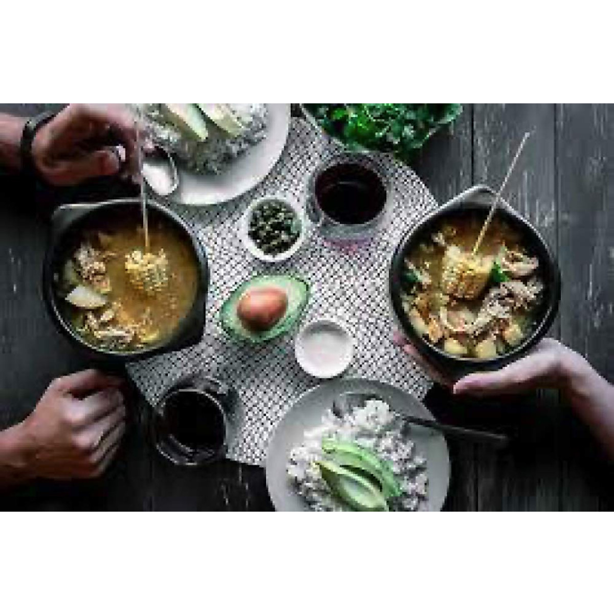 Black Clay Dinner Bowl 6.5 Inches 18 Onz for Salad/Soup/Fruit/Pasta Toxin and Contaminant Free for Home or Restaurant Vegan Pottery