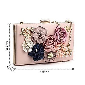 Floral Clutch Floral Clutch Purses For Women 3d Flower Purse Clutch With Roses Flower Clutch Clach Unique Clutch Purses For Women Blush Clutch Purses Women Evening Bridal Pearl Clutch Bride Clutch