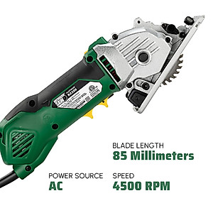 ROTORAZER SAW Platinum Compact Circular Saw Set - New Model for 2024! Extra Powerful - Deeper Cuts! Cut Drywall, Tile, Grout, Metal, Pipes, PVC, Plastic, and Copper. AS SEEN ON TV! (Green)