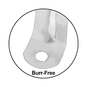 AConnet 100 Pack 3/4 inch U Clamp Metal Rigid Pipe Strap with 2 holes, Stainless Steel U Bracket Pipe Clamps Hanger Fit for 3/4 inch Pipes