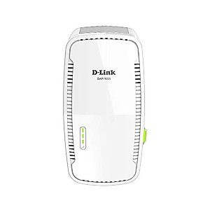 D-Link WiFi Range Extender Mesh Gigabit AC1900 Dual Band Plug In Wall Signal Booster Wireless or Ethernet Port Smart Home Access Point (DAP-1955-US)