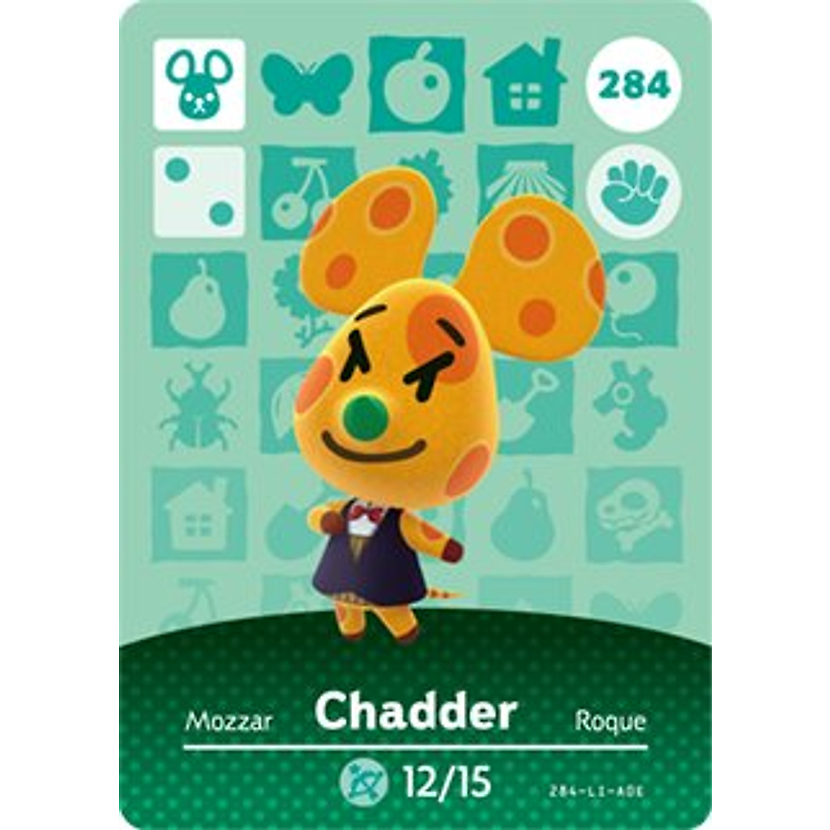 Chadder - Nintendo Animal Crossing Happy Home Designer Amiibo Card - 284