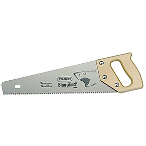 STANLEY Hand Saw, 8-TPI, 15-Inch (15-334)